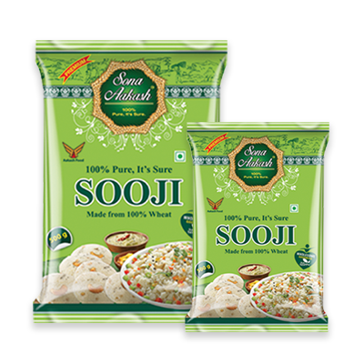 Sona Aakash Sooji | Semolina - Traditionally Ground Wheat For Best Taste
